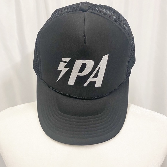 Accessories | Black Lightening Bolt Ipa Mesh Trucker Hat | Poshmark